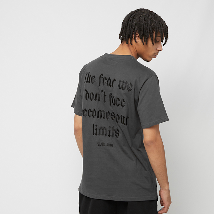 Sixth June Quote Embroidered Tshirt gris | M22977PTS-GREY | SNIPES