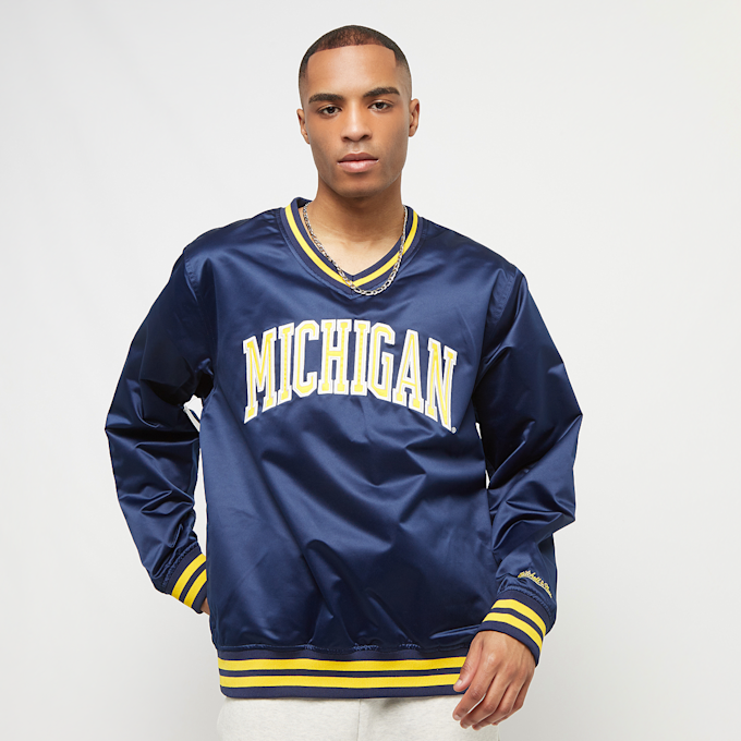 Mitchell & Ness NCAA University Of Michigan Pullover Satin Jacket azul ...