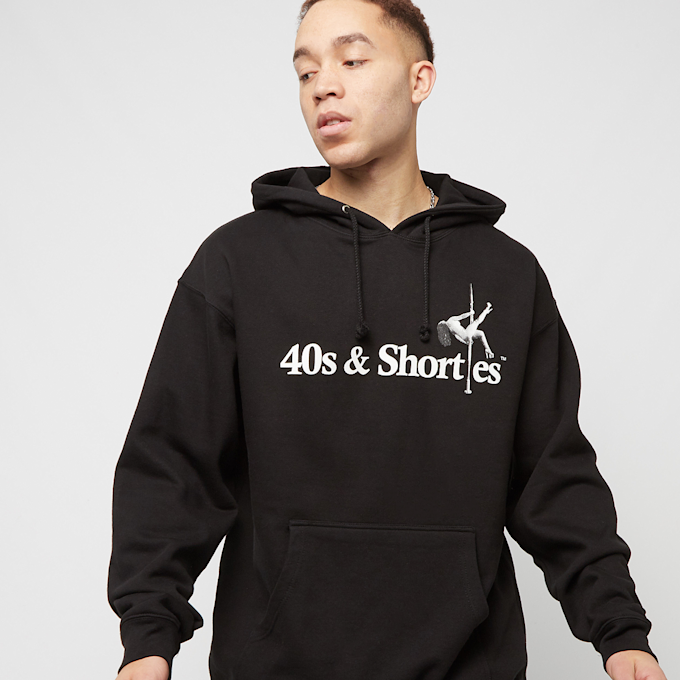 40s & Shorties Text Logo Pole Hoodie zwart (TLPHBLHO22)