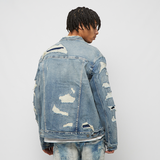 Smoke Rise Rip And Repair Denim Jacket azul | JJ-22517SE | SNIPES