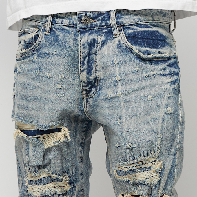 Smoke Rise Rip And Repair Denim azul | JP-22517SE | SNIPES