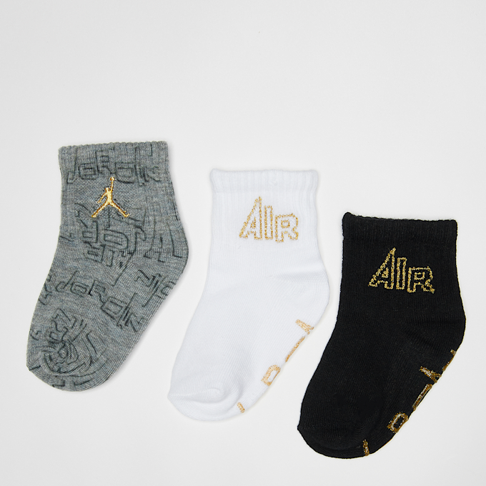 Jordan 3 PACK - Black & Gold Gripper multicolor | NJ0644-023 | SNIPES