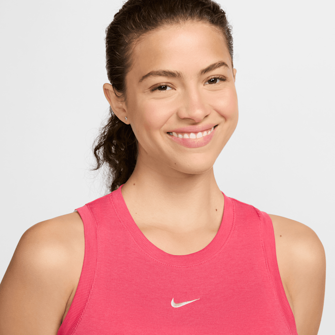 Nike Sportswear Essential Rib Crop Tanktop różowy | FB8279-629 | SNIPES