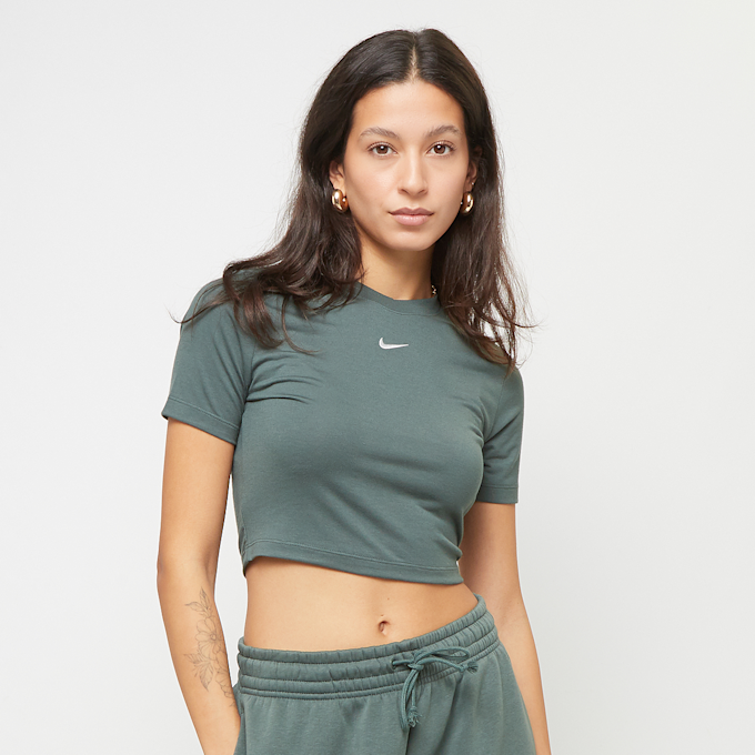 Nike Sportswear Essential Slim Cropped T-Shirt vert | FB2873-338 | SNIPES